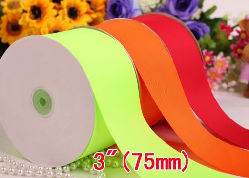 3 inch Grosgrain Ribbon Wholesale 100yards/roll - RibbonBuy