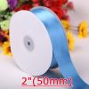 2 inch wide satin ribbon single face black, white, red 196colors for ...